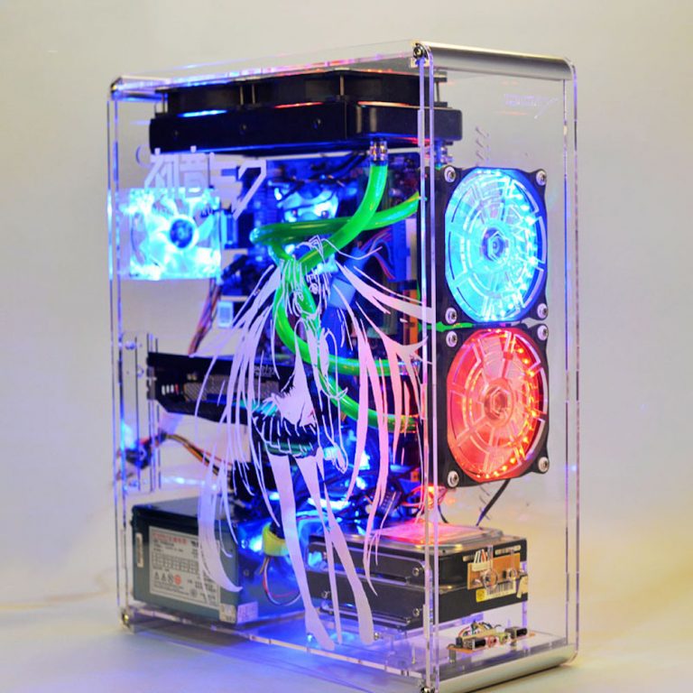 MicroATX スケルトン アクリル デスクトップ PCケース 水冷対応 - Disk House